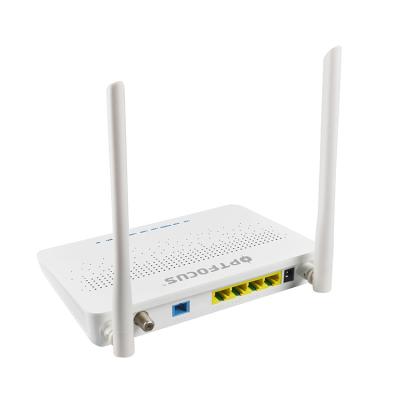 China Optische het Netwerkeenheid 4 LAN Ethernet Port Dual Mode Wifi GPON EPON ONU van rf CATV Te koop
