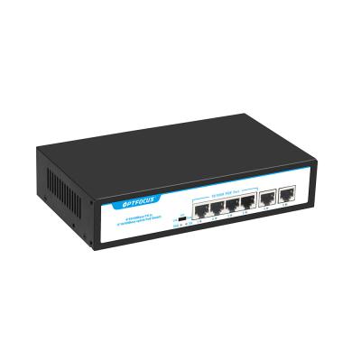 China DIN Rail 1.2Gbps FTTX 100M PSE DC52V 4 Port POE Switch en venta