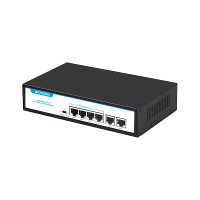 China DIN Rail 1.2Gbps FTTX 100M PSE DC52V 4 Port POE Switch en venta