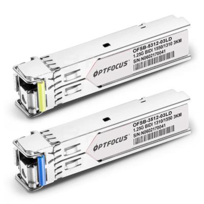 Cina Sc 1310nm del modulo 1.25G MP del ricetrasmettitore di SFP di Manica della fibra di 20KM MSA in vendita