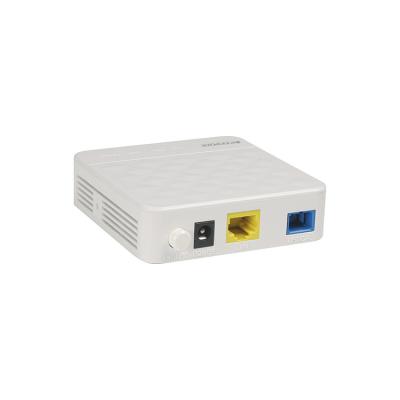 中国 SC UPC Ftth Gpon Ontの変復調装置1GE 1FE XPONの一口の電話は2.5Wを左舷に取る 販売のため