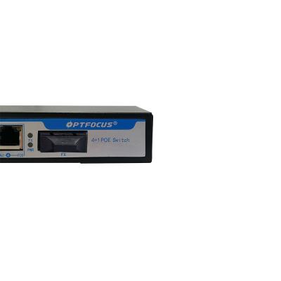 Cina Commutatore di rete di Poe 1310nm 20km del porto del porto 4 di gigabit RJ45 del commutatore di rete di PoE di modo semplice in vendita