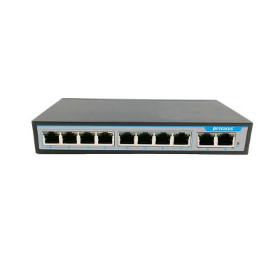 Cina Tasso su ordinazione 10/100/1000M For FTTH della data del commutatore di rete di PoE dei porti del ODM 10 dell'OEM di logo in vendita