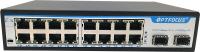 China 16 Port Gigabit PoE Managed Industrial Ethernet Network Switch 48V for CCTV IP Cameras for sale