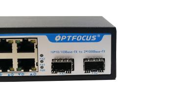 China GIGABIT Poe-Schalter Überwachungskamera CCTV-IP-Kamera-16 handhabte PortEthernet-Netzwerk Schalter zu verkaufen