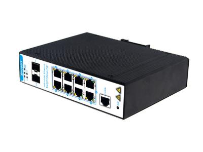 Cina Porto industriale GE TP del commutatore di rete di PoE di impresa 4 porti 8SFP + 2x10G in vendita