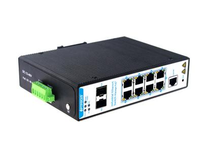 Cina Porto industriale GE TP del commutatore di rete di PoE di impresa 4 porti 8SFP + 2x10G in vendita