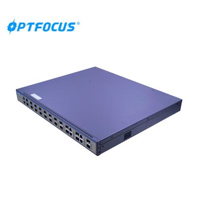 華為技術ZTE ONU 16 GPON 4GEコンボの左舷2 10GE SFPと互換性があるOEM Olt Gpon 16の港