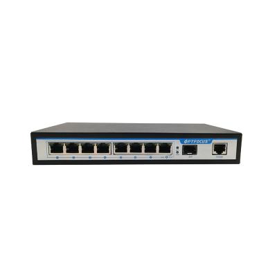 China Interruptor de rede portuário do ponto de entrada 8 do interruptor 1310nm 100/1000M da rede Ethernet da solução do OEM FTTX à venda