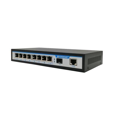 China Interruptor de rede portuário do ponto de entrada 8 do interruptor 1310nm 100/1000M da rede Ethernet da solução do OEM FTTX à venda