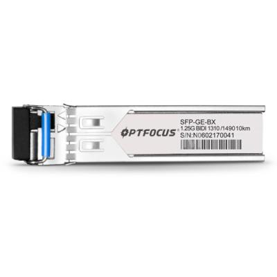 OPTFOCUS SFP Optical Transceiver 1.25G BIBD TX1310-RX1490NM 10KM SFP Optical Transceiver  SC Single fiber