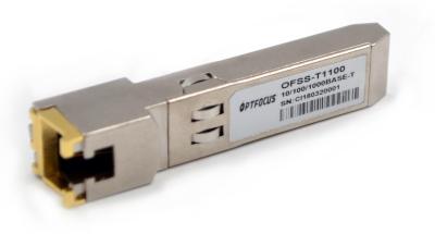 China OPTFOCUS SFP Optical Transceiv MANUFACTORY 10/100/1000 Base-T  COPPER SFP Optical Transceiver  OFSS-T1100  SM RJ45  20KM for sale