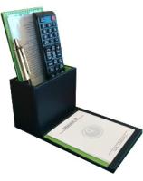 China Hotel Guestroom Leather Note Pad Plus TV controller holder for sale