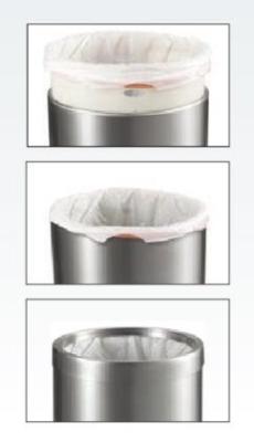 China Dustbin Matt Stainless Steel with silver removable ring for sale