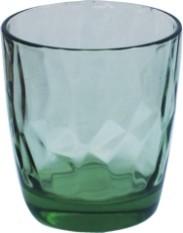 China Transparent Glass Toothbrush Tumbler Special Diamond Pattern Surface for sale