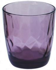 China Transparent Glass Toothbrush Tumbler Special Diamond Pattern Surface for sale