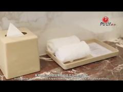 natural rice rusk fiber eco friendly guestroom accessories tray