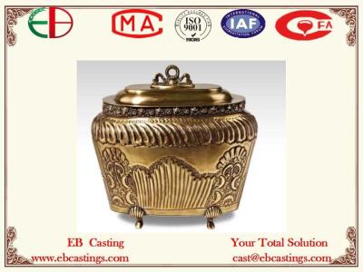 China Brass Jar With Delicate Decorative Pattern EB9063 for sale