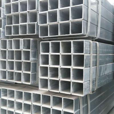 Cina Il gi laminato a caldo quadra il tubo di acciaio, metropolitana rettangolare galvanizzata Spangled in vendita