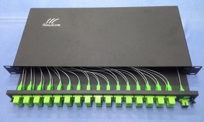 China Rack Mount 1x8 1x16 1x32 1x64 Optic PLC splitter for sale