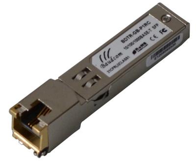 China 100Base-T Copper SFP Transceiver with RJ45 connector for sale