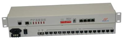 China 1 4 8 16 channels E1 over Fiber Multiplexer with Ethernet RS232 SNMP Console for sale
