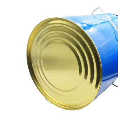 China Round Painted Metal Pails Customized  With Lifetime Warranty 5 Gallon Metal Paint Can for sale