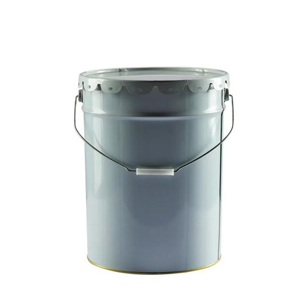 Quality Heavy Duty Removable Lid Metal Paint Bucket With Lid For Packing Chemicals Paint for sale