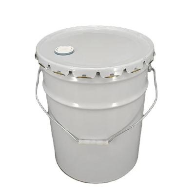 China Customizable Recyclable Metal Tinplate Pails With Removable Lid For Indoor And Outdoor Use for sale