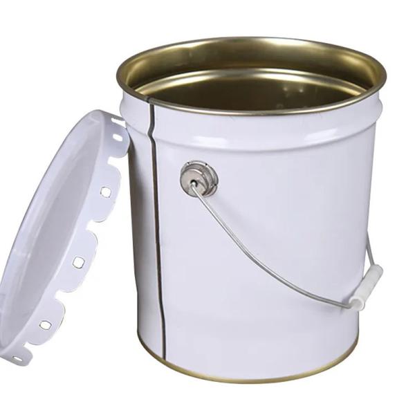 Quality Heavy Duty Iron Seed Bucket Iron Buckets With Customized Logo And Drainage Holes for sale