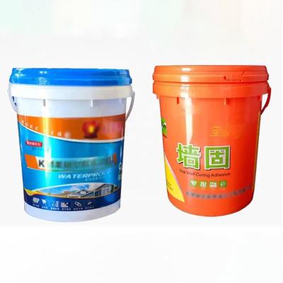 China Eco Friendly Reusable Round Bucket With Snap On Lid And Handle for sale