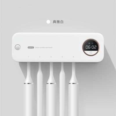 China 60 Times Electric Battery Powered Electric Toothbrush With UV Case UV Toothbrush With Clock factory