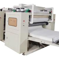 China Automatic V-Fold Dispenser Kitchen Towel Machine Glue Lamination Nested Emboss for sale
