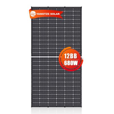 Cina cellula del pannello solare Mono-facciale di 680w 132Cells 210mm mezza 25 anni della garanzia di servizio dell'OEM per residenziale in vendita