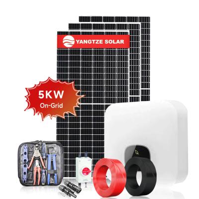 Cina Fase 110V/230V 5kw della bruciacchiatura sulla griglia Kit System Inverter Renewable Energy solare in vendita