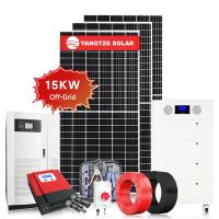China Stackable Home 15kw Grid Tie Solar System Monocrystalline panel for sale