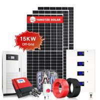 China Stackable Home 15kw Grid Tie Solar System Monocrystalline panel for sale
