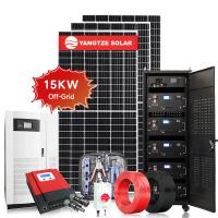 China Stackable Home 15kw Grid Tie Solar System Monocrystalline panel for sale