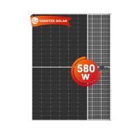 China Half Cell 10BB Bifacial Solar Panel System Renewable Energy 580W for sale