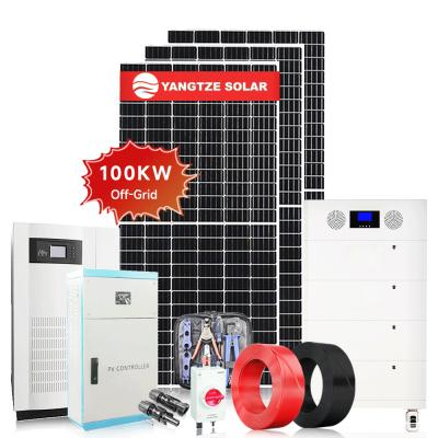 Cina ROHS 100KW fuori dal corredo del sistema solare di griglia per la casa commerciale in vendita
