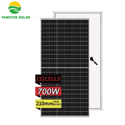 Cina Il nero ha incorniciato il mono taglio facciale di metà del pannello solare 700w 132Cells 210mm in vendita