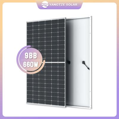 Cina la prestazione eccellente Anti-PID di 660w 132cells ha temperato il pannello solare Mono-facciale di vetro fatto in Cina in vendita
