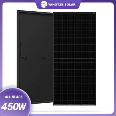 China De hoog rendement9bb 450W Helft sneed Zonnepaneel 450 Watts Volledig Zwart mono-Gezichtszonnepaneel Te koop