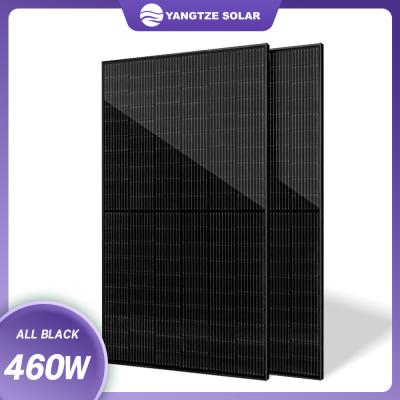 Cina Mono pannello solare facciale PERC Half Cut Cell Solar del COPERCHIO 460W del pannello solare basso del nero in vendita