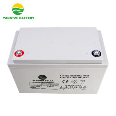 Cina 12V 100Ah Absorptive Glass Mat Battery 10.5V-11.0V Discharge Cut-Off Voltage in vendita