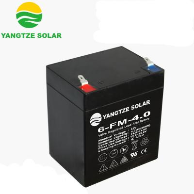 Cina Free Maintenance 12V 4Ah Absorptive Glass Mat Battery With ABS Plastic Battery Box in vendita