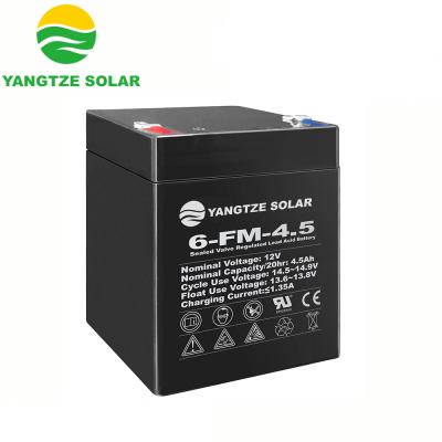 China Free Maintenance 12V 4.5Ah Absorbed Glass Mat Battery With ABS Plastic Battery Box for sale