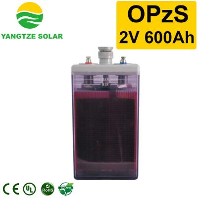 Cina Batteria OPZS tubolare da 2V 600Ah con durata di vita superiore a 20 anni in vendita