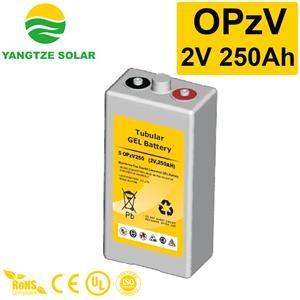 Cina 20+ anni di durata 2V 250Ah Tubulare OPZV Batteria per sistema di energia solare eolica in vendita