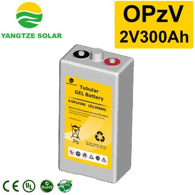 Cina 20+ anni di durata 2V 300Ah Tubulare OPZV Batteria per sistema di energia solare eolica in vendita